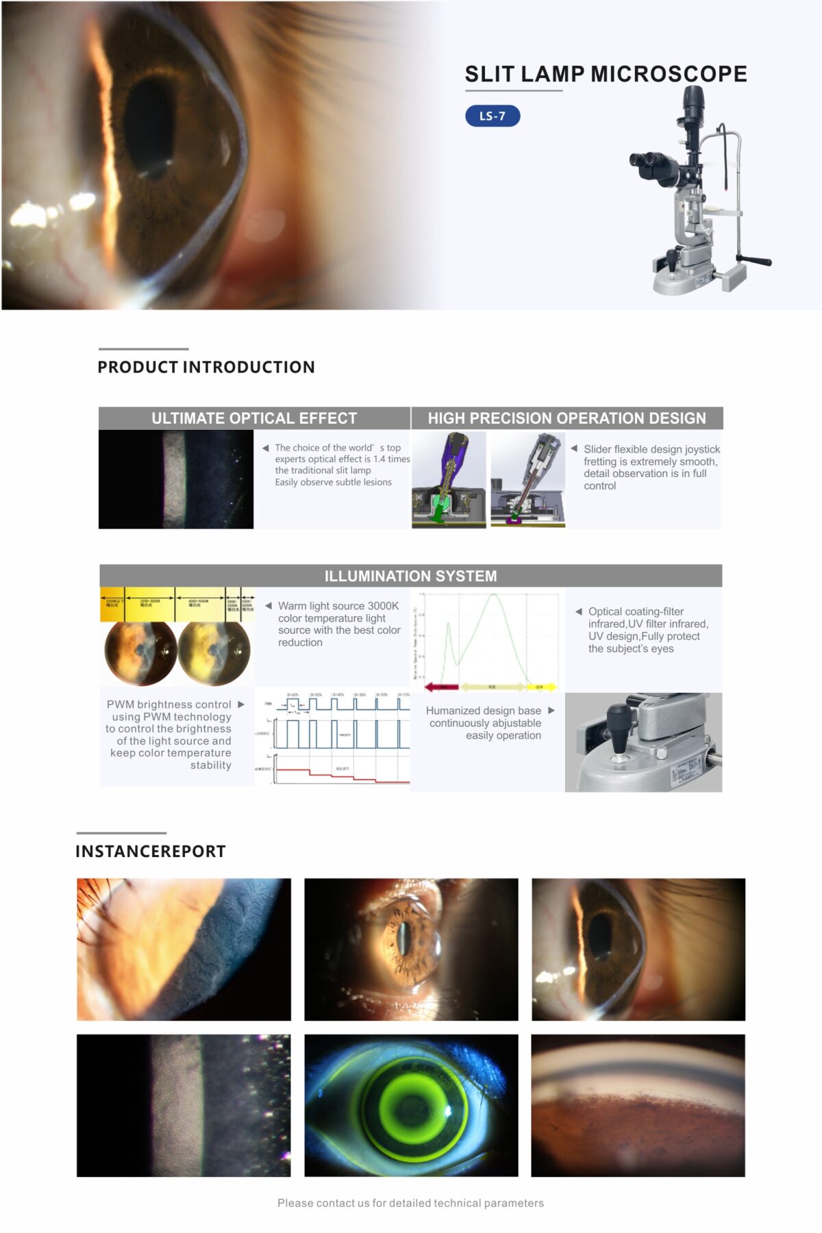 LS-7 5x Büyütmeli Biyomikroskop – I-Tek Medikal Sistemler